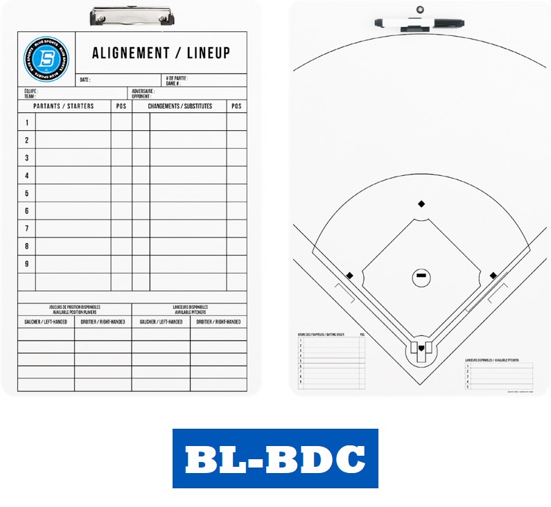 Tableau de baseball Deluxe 10" X 16" / Baseball board